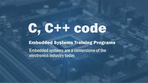 Embedded Systems Training Courses And Certifications PPTX Computing Technology Computing