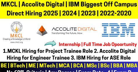 IBM Started Off Campus Drive For Batch Intern Software Engineer BE B Tech ME
