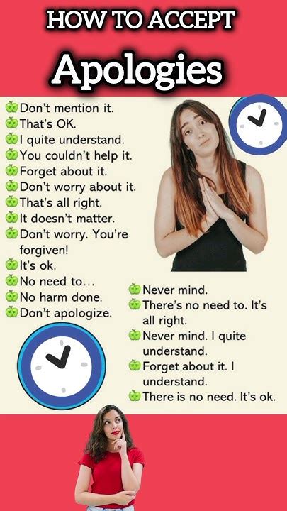 Accept Apologiesenglish Vocabulory Englishlanguage Englishlearning