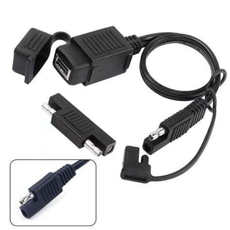 Keriste Waterproof Motorcycle Sae To Usb Cable Adapter Kit For Phone