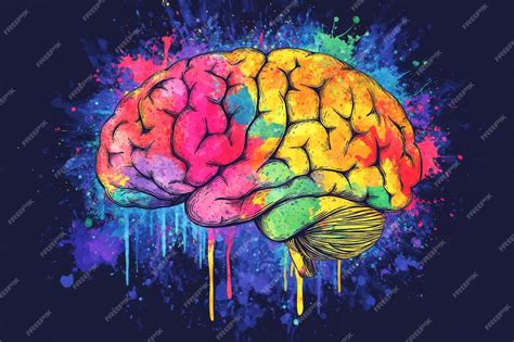 Cognition Digital Brain Machine Learning Memory Retrieval And Brain Connectivity Colorful Neural