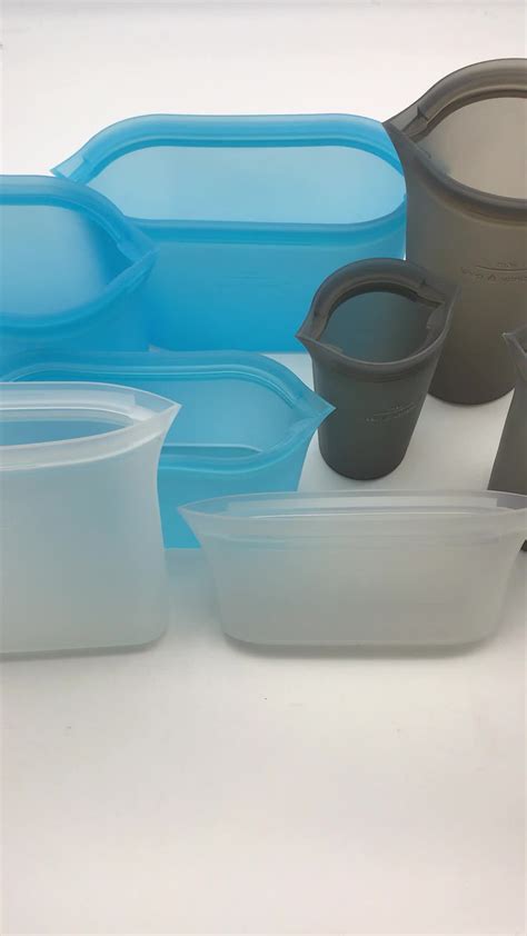 Zip Top Reusable Silicone Food Storage Container For Bag Dish Cup Buy Food Containersilicone