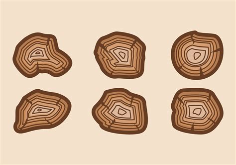 Free Tree Rings Vector Illustration Vector Art At Vecteezy