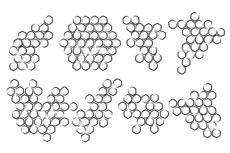 Premium Vector Propolis Honeycomb Set Doodle Hand Drawn Honeycomb
