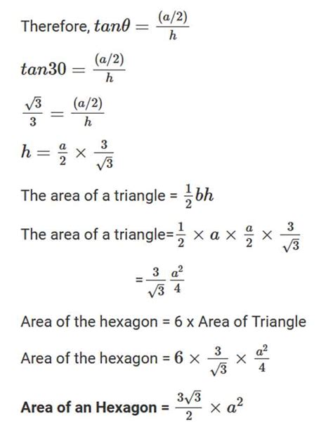 Hexagon Formula