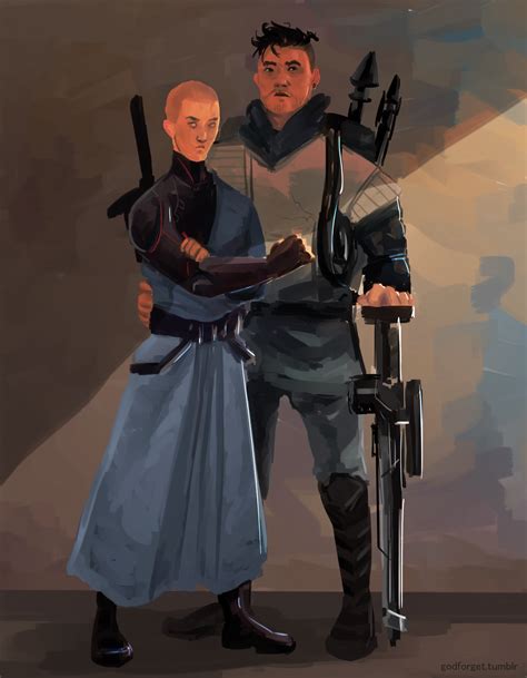 Msyri — Young Chirrut And Baze From Concept Book Sketches