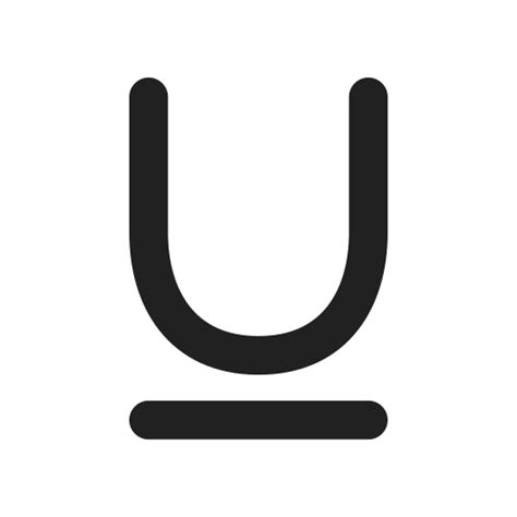 Texto Subrayado Llena Iconos Interfaz De Usuario Y Gestos