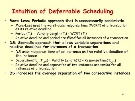 Ppt Deferrable Scheduling For Temporal Consistency Schedulability Analysis And Overhead