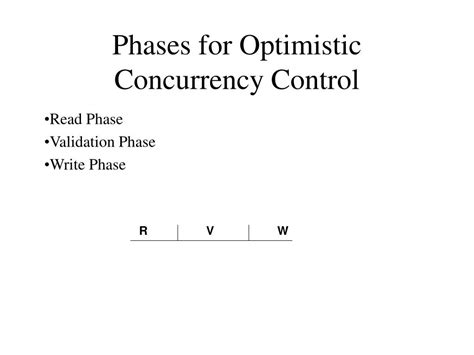 Ppt Optimistic Methods For Concurrency Control By Ht Kung And John