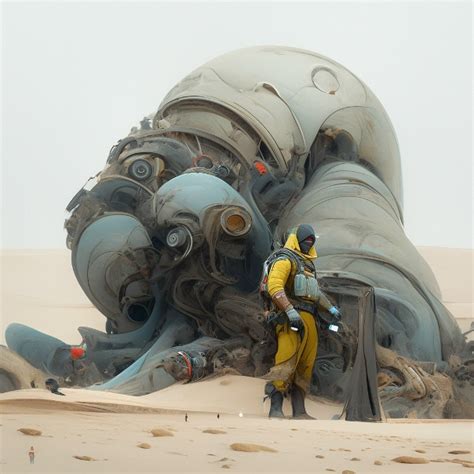 Dune Arrakis Hyper Realistic Render Photography Award Epic Space Desert Sand With Electric Hot