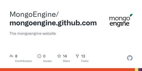 Github Mongoengine The Mongoengine Website