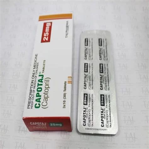 Captopril Tablet 25 Mg At ₹ 450 Box कैप्टोप्रिल टैबलेट In Nagpur Id 22574446033