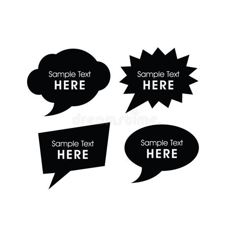Set Of Dialogue Box Stock Vector Illustration Of Speech 73247941