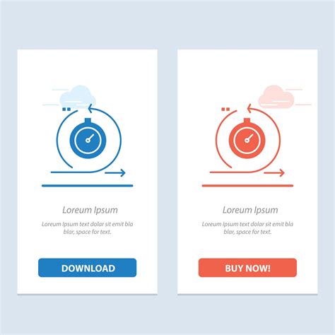 Agile Cycle Development Fast Iteration Blue And Red Download And Buy Now Web Widget Card