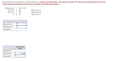 solved solve the following problem with excel solver leave