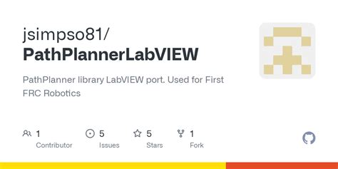 Github Jsimpso81pathplannerlabview Pathplanner Library Labview Port Used For First Frc Robotics