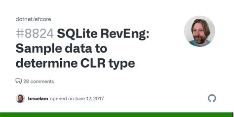 Sqlite Reveng Sample Data To Determine Clr Type · Issue 8824 · Dotnetefcore · Github