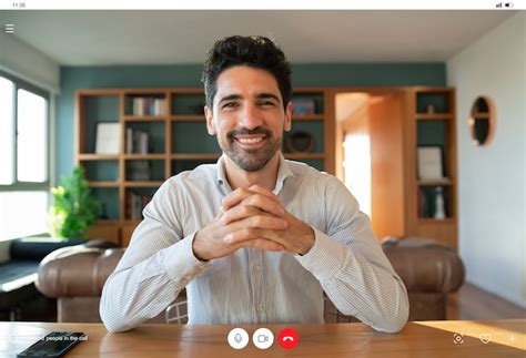 Premium Photo Portrait Of Young Business Man On A Work Video Call