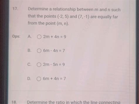 17 Determine A Relationship Between M And N StudyX