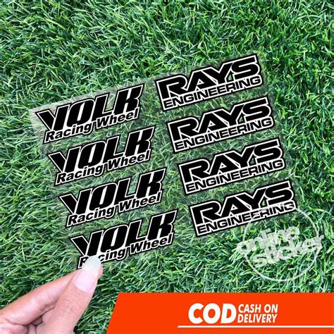 Jual Stiker Volk Rays Racing Logo Velk Ori Print Cut Shopee Indonesia