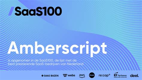 Amberscript Ranks Among Top 20 On Saas100 List