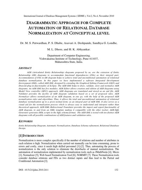 Pdf Diagrammatic Approach For Complete Automation Of Relational
