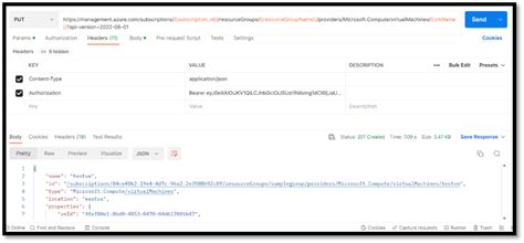 Operations On Virtual Machine Resource Using Azure Rest Api