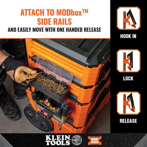 MODbox Parts Bin Rail Attachment 54815MB Klein Tools