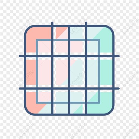Colorful Square Design In A Grid Pattern Vector Ui Outline Grid Square Design Colorful Square