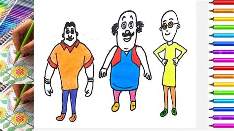 How To Dawing Motu Patlu And Boxer Easy Art Motu Patlu And Boxer