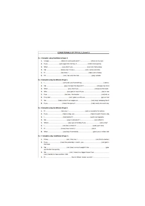 Conditionals Of Type 0 1 2 And 3 • Złoty Nauczyciel