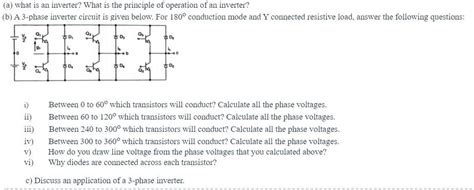 Solved A What Is An Inverter What Is The Principle Of Chegg