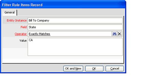 About The Filter Rule Items Form Aptify Support