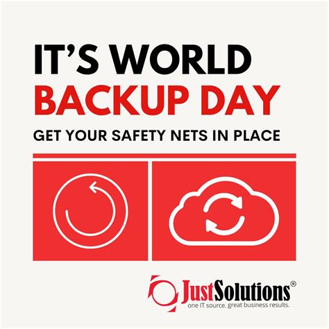 Just Solutions Inc On Linkedin Worldbackupday Disasterrecovery