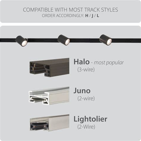 Wac Lighting H 8010 Cs Wt 12 Charge 1 Light 120 White H Track Fixture
