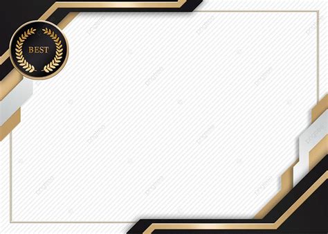 An Elegant Black And Gold Background With A Laurel Emblem On The Center In Front Of A