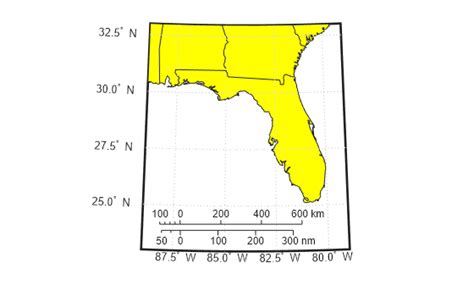 Scaleruler Add Or Modify Graphic Scale On Axesm Based Map Matlab