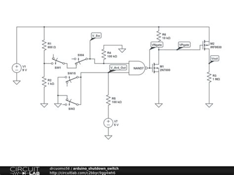 Arduino Shutdown Switch CircuitLab
