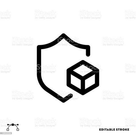 편집 가능한 스트로크가있는 운송 보험 라인 아이콘 디자인 웹 페이지 모바일 앱 Ui Ux 및 Gui 디자인에 적합합니다 안전에