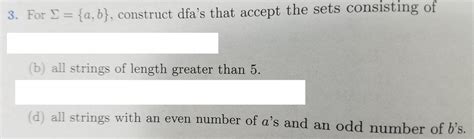 solved for sigma {a b} construct dfa s that accept the