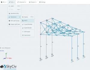 Operations Structural D SkyCiv Cloud Structural Analysis Software