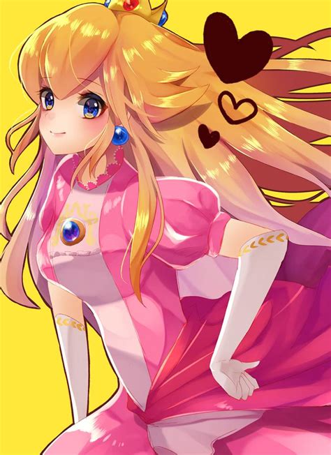 超级马里奥 插画师rushin的桃花公主插画图片 Bobopic