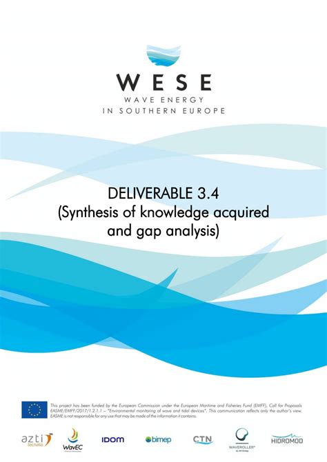 PDF Deliverable Synthesis Of Knowledge And Gap Analysis