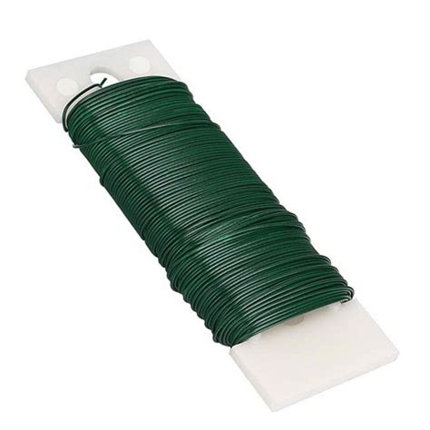 Jnaneei 22 Gauge Floral Wire Flexible Paddle Wire Florist Green Wire