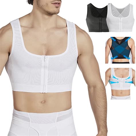 Men Gynecomastia Shaper Vest Slimming Chest Control Boobs Shapewear