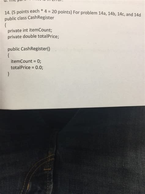 Solved 1 5 Points Output Of Following Java Program Class