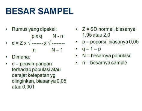 Rumus Sampel Lemeshow Mengenal Lebih Dekat Metode Analisis Data My