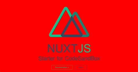 Codesandbox Nuxt Codesandbox
