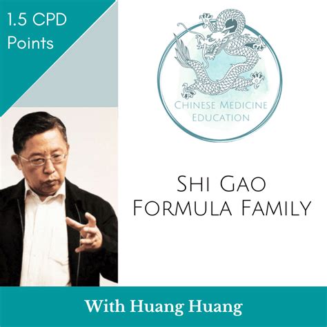 Formula Family Shi Gao With Huang Huang Chinese Medicine Education Supplies